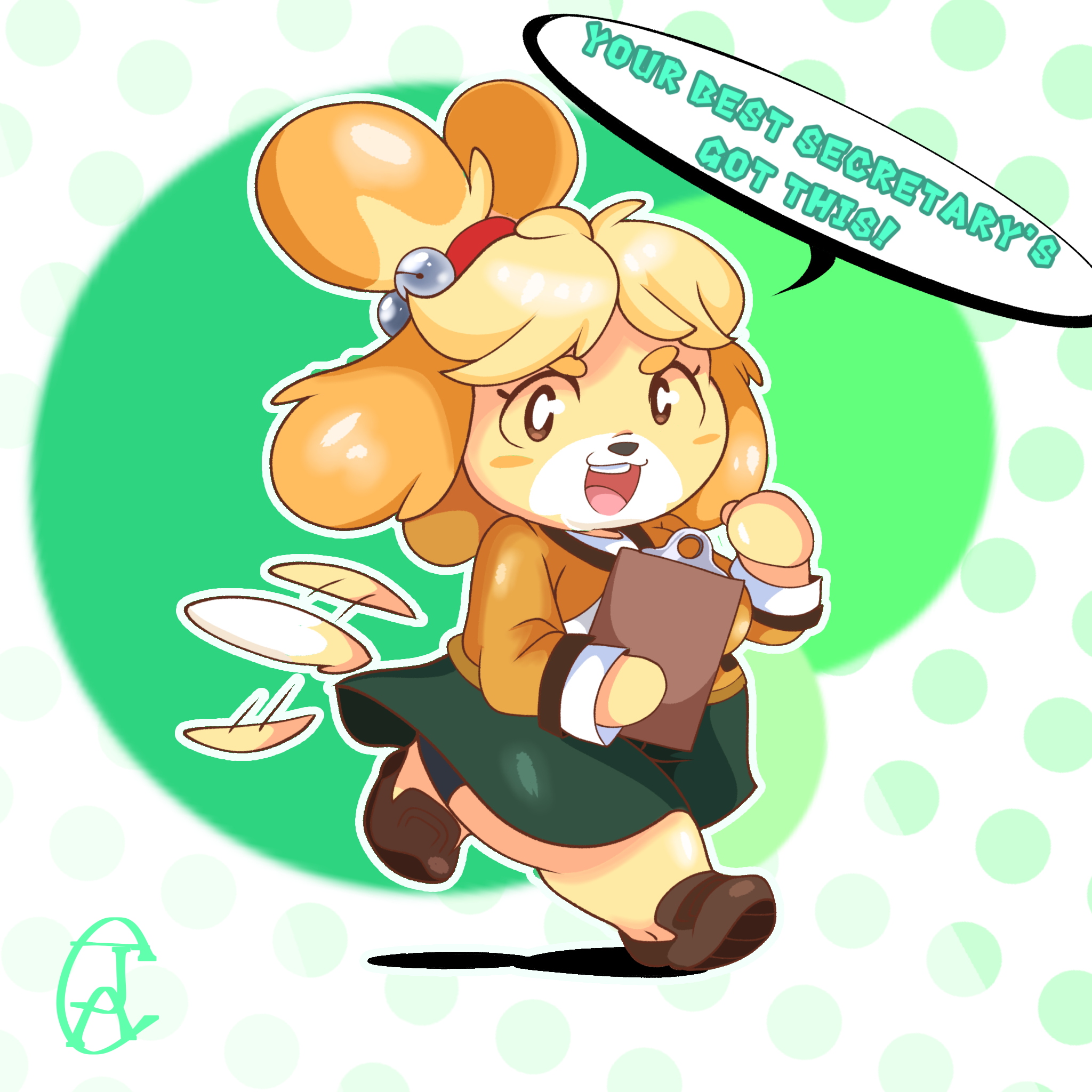 BEST SECRETARY-Animal crossing Isabelle - ibisPaint