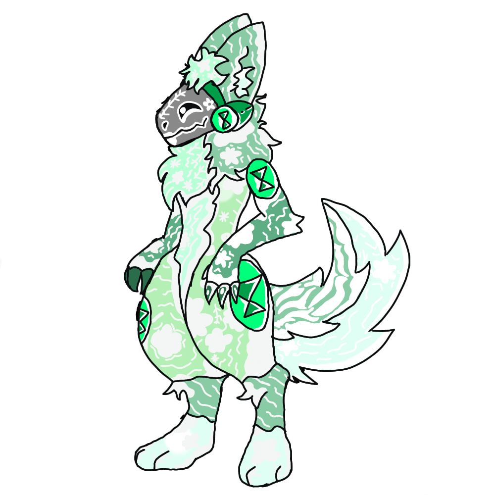 my mint protogen oc - ibisPaint