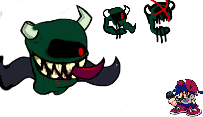 fnf amnesia impostor - ibisPaint