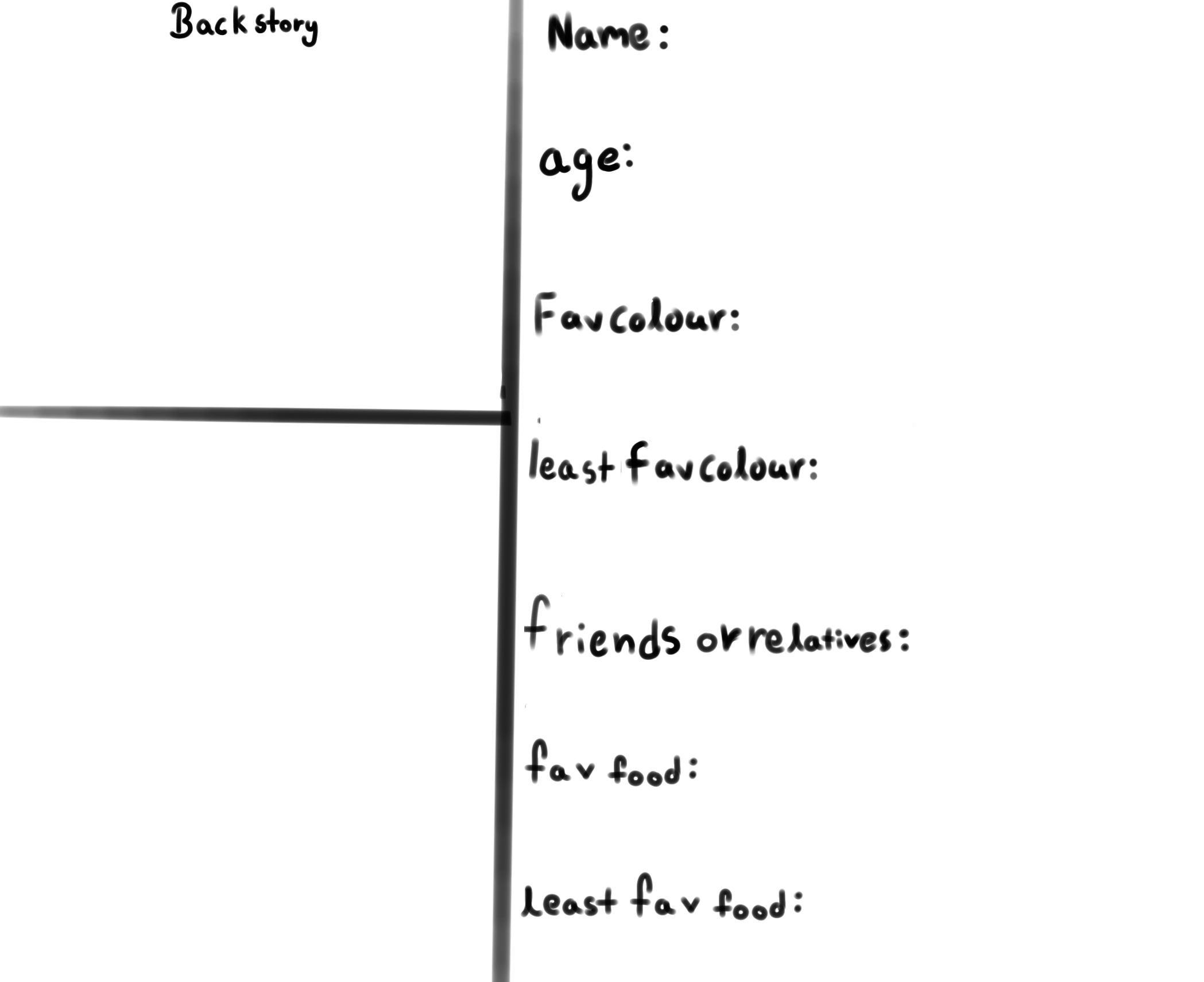 A boring character sheet! - ibisPaint