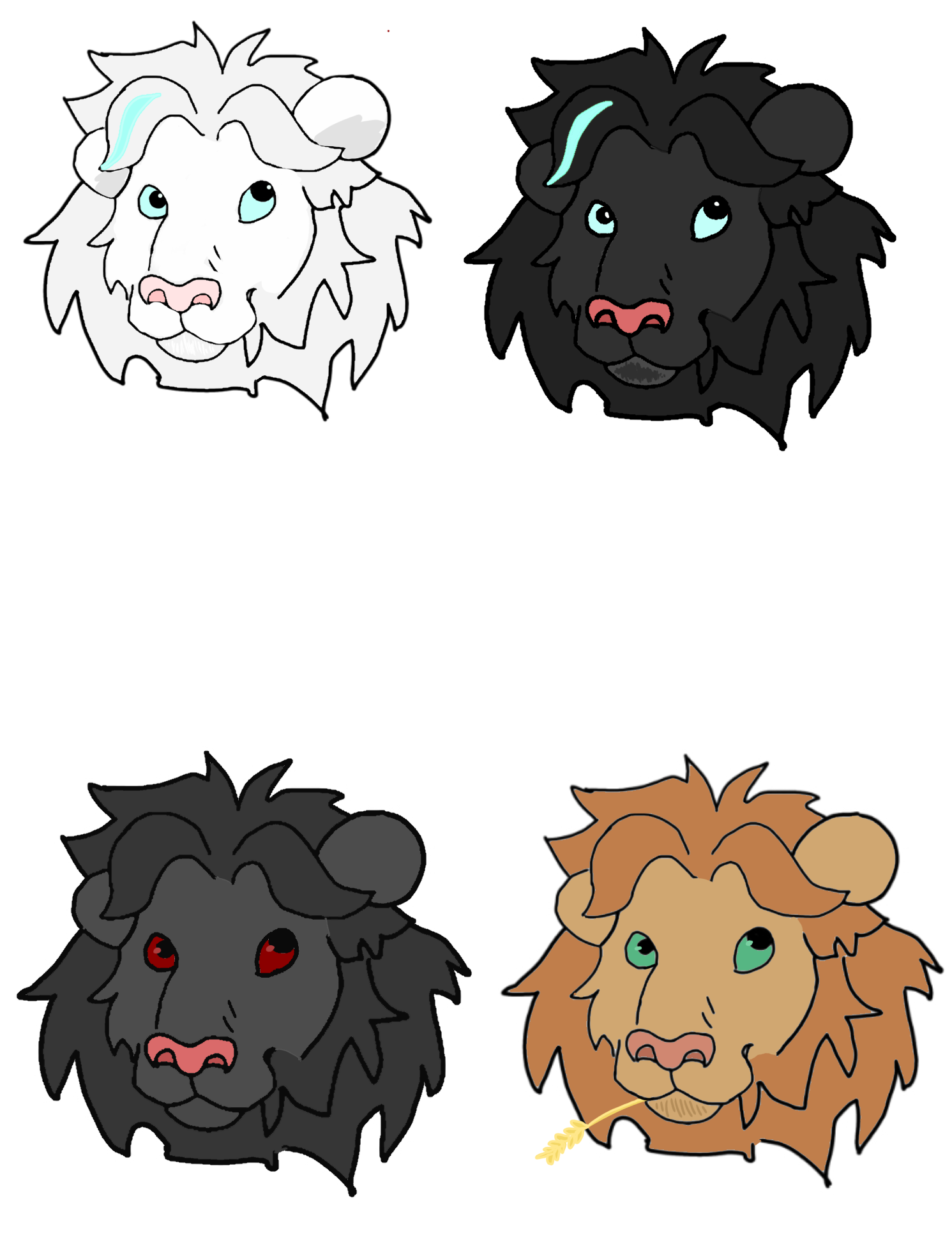 ALL MY LION OCS !!! - ibisPaint