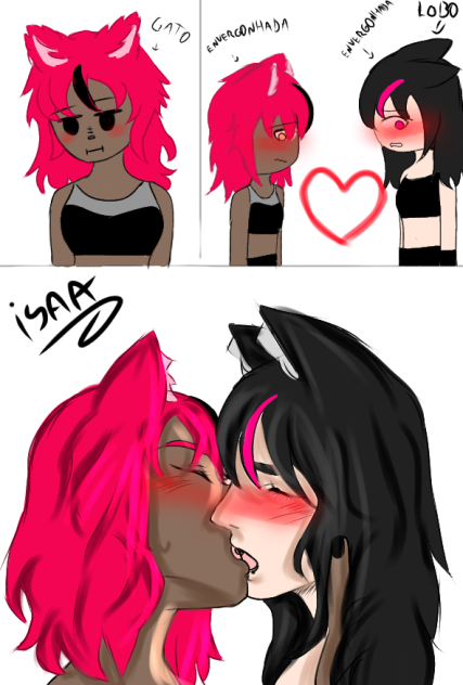 um amor entre duas meninas - ibisPaint