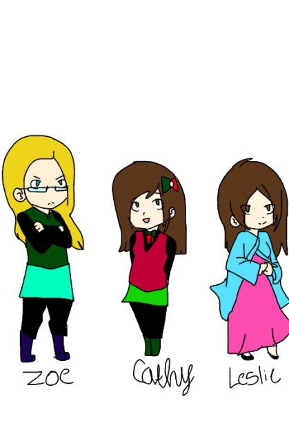 Zoe,Cathy,and leslie - ibisPaint