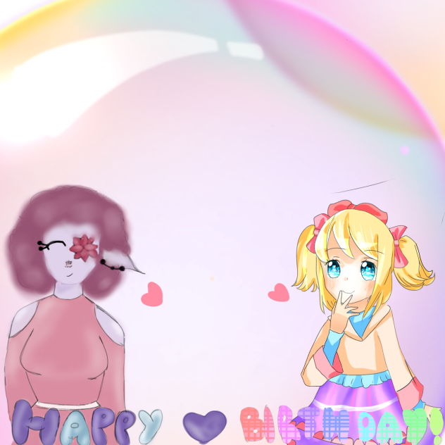 B-day Collab with Issraa (happy b-day!!) - ibisPaint