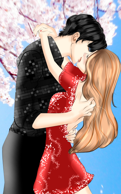 simple drawing kiss animation - ibisPaint