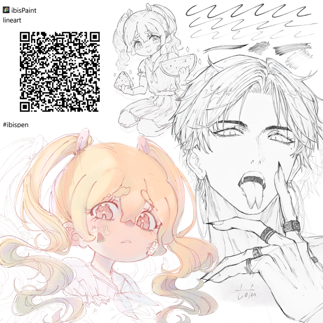 Lineart brush - ibisPaint