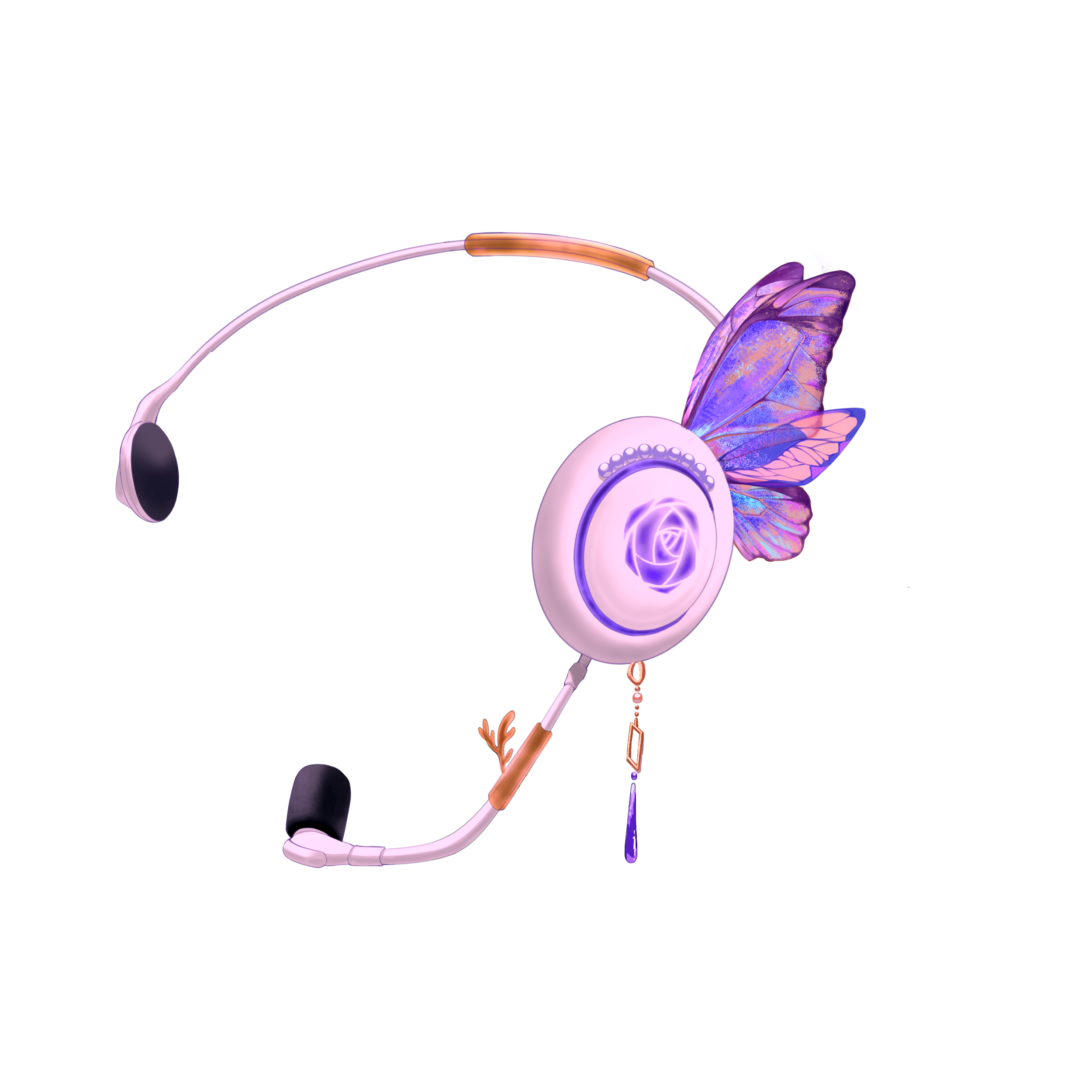 Butterfly headset Microphone - ibisPaint