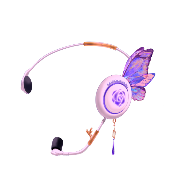 Butterfly headset Microphone - ibisPaint