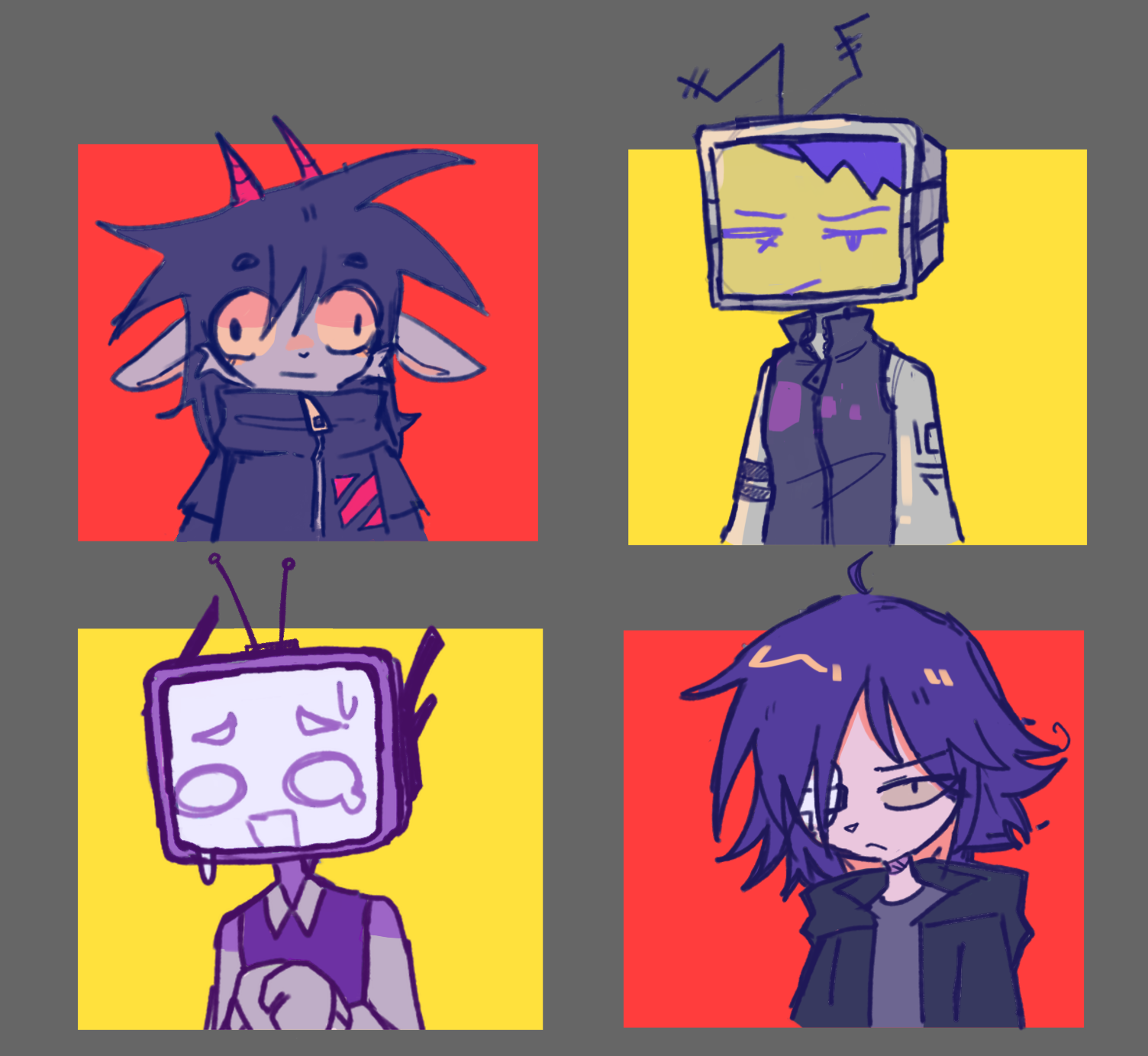 4 main char - ibisPaint