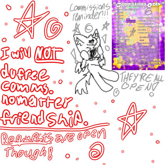 COMMISSIONS REMINDER!!! - ibisPaint