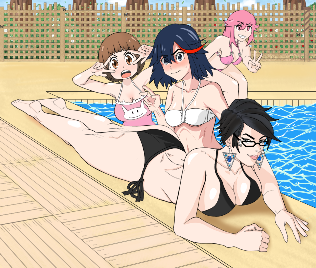Pool party - Bayonetta - ibisPaint