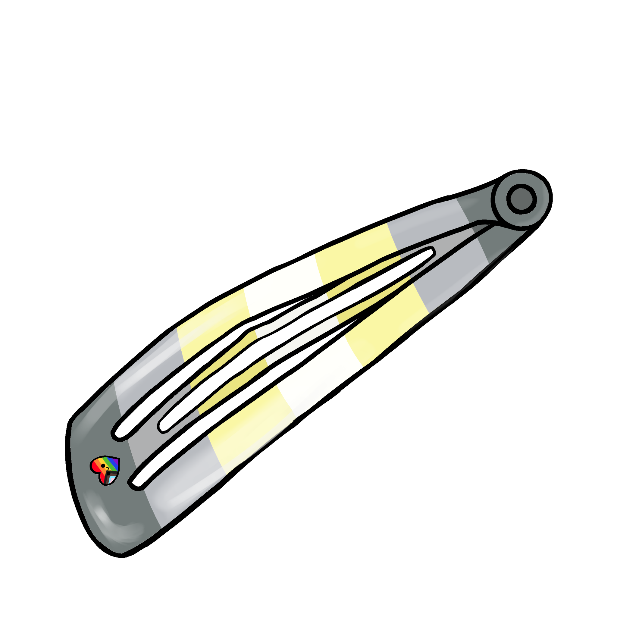 Pride Flag Barrette - Demigender - ibisPaint