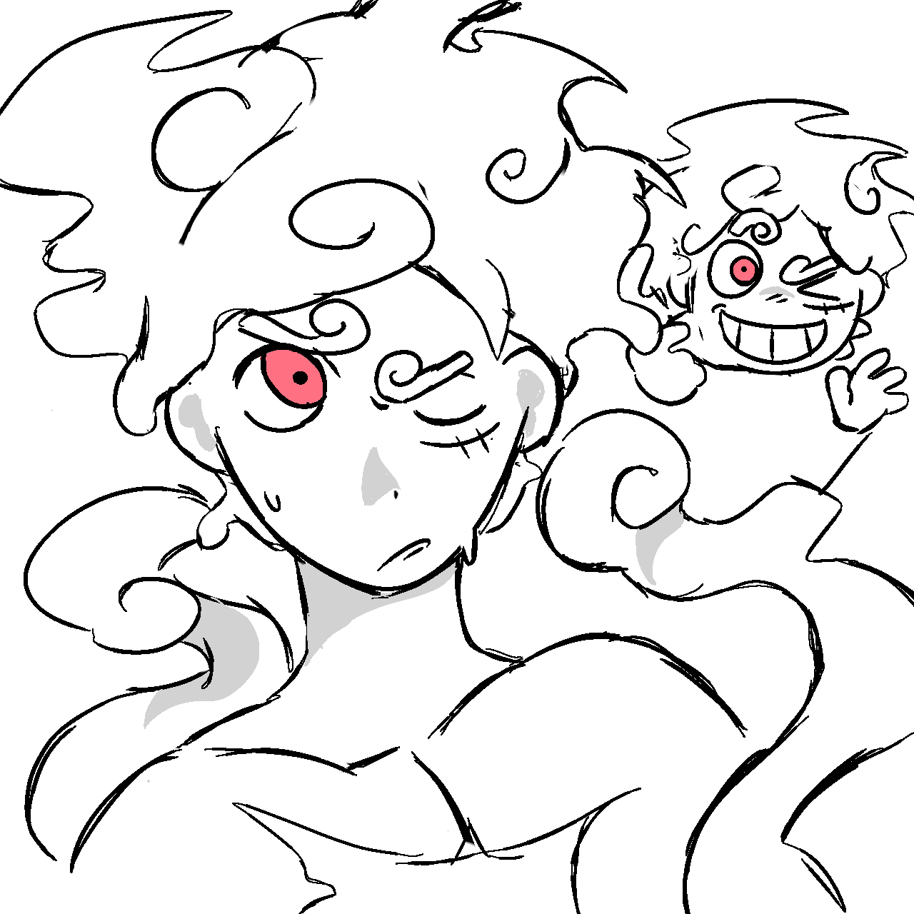 Gear 5 Luffy mmmmmm - ibisPaint