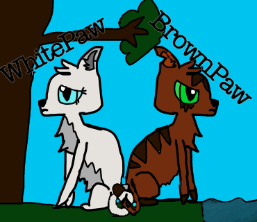 WhitePaw AND BrownPaw - ibisPaint