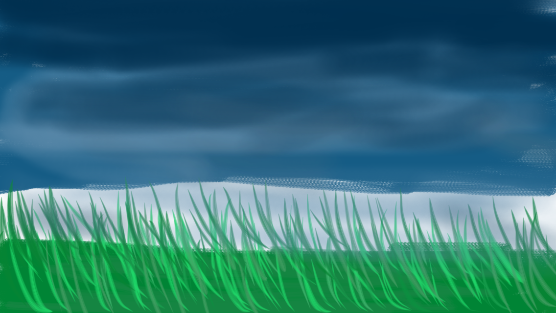 Windy Grass Field - ibisPaint