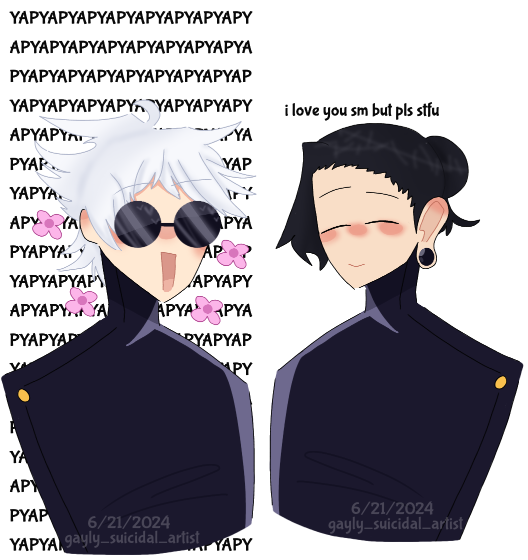 satosugu gay shenanigans - ibisPaint