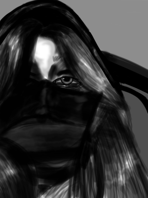 messy self portrait - ibisPaint