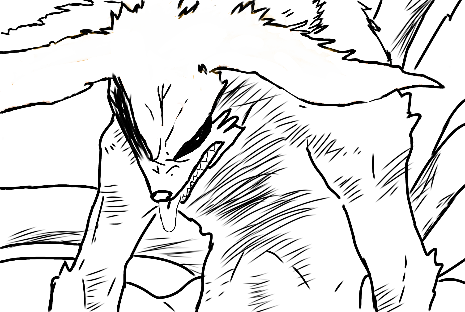 nine tails-fan art - ibisPaint