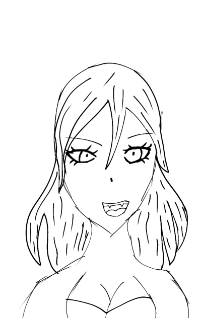 purple vampire(lineart) - ibisPaint