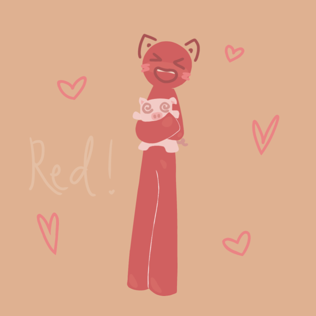 Red & Pig !! (Alan Becker) - ibisPaint