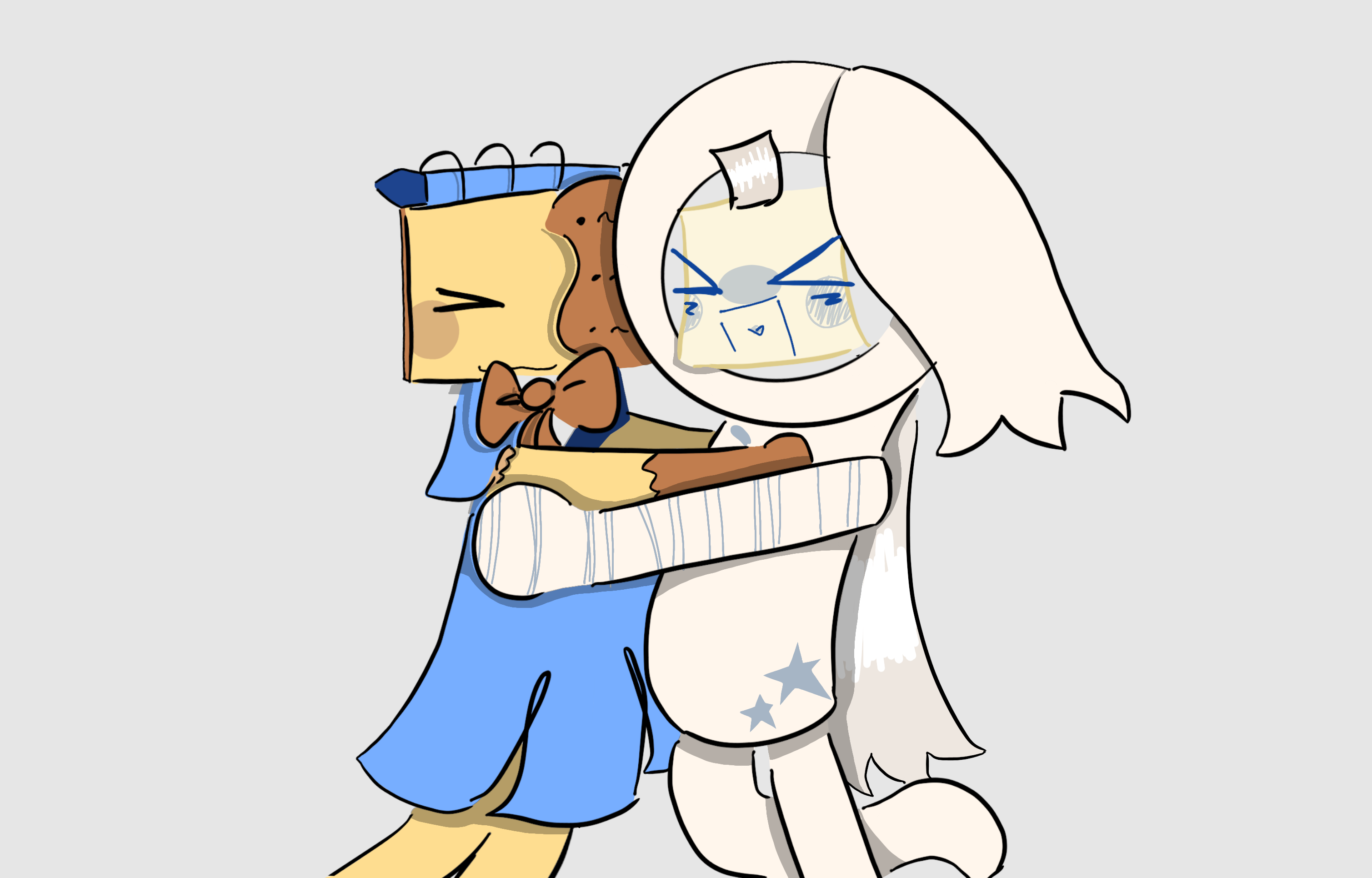 Tape & Posita - Friend OC - ibisPaint