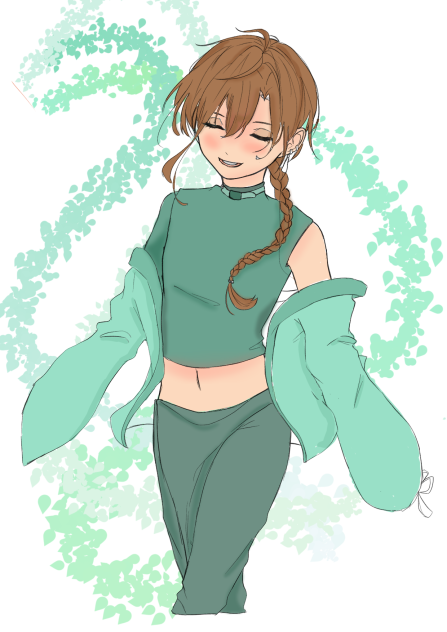 mint girl 🔋 - ibisPaint