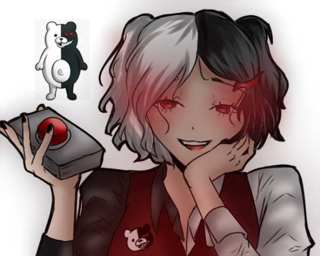 Monokuma, but an anime girl - ibisPaint