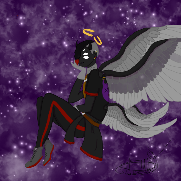 BadBoyHalo Fallen Angel Au - ibisPaint