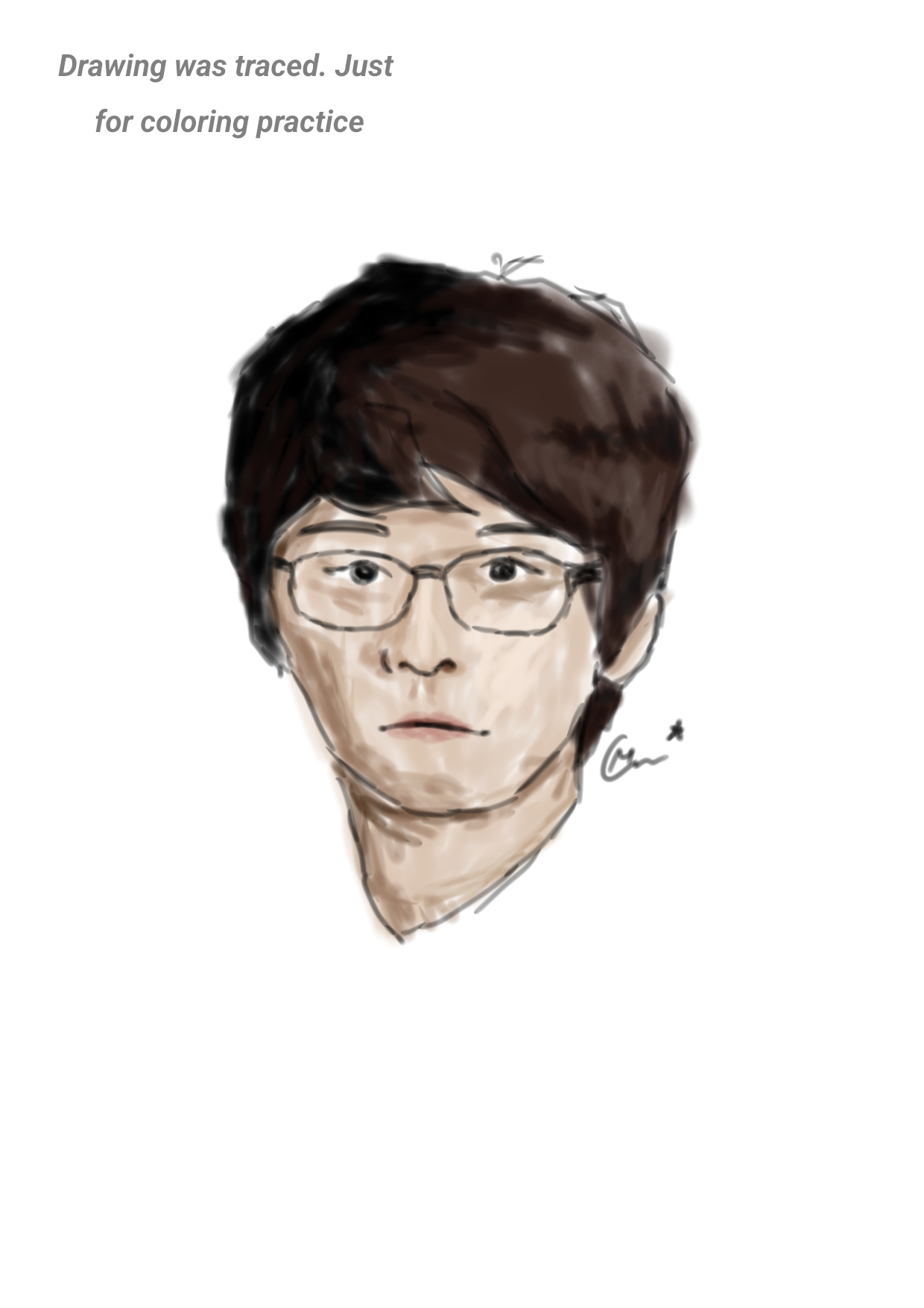 Predebut Lino coloring practice - ibisPaint