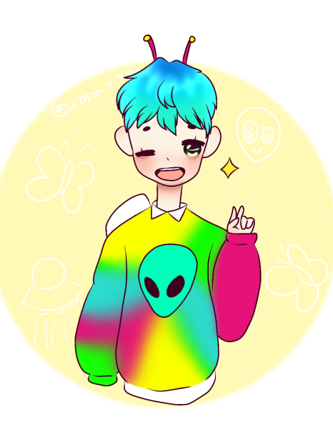 Alien boy (Commission) - ibisPaint