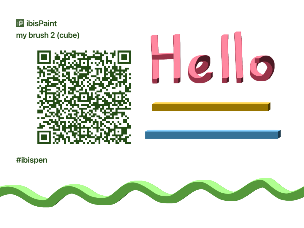 3 dimension (cube brush) - ibisPaint