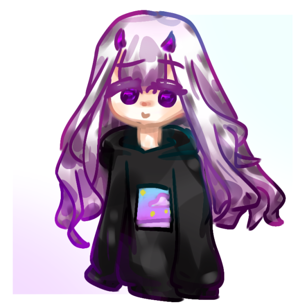 The girl with the horns - ibisPaint