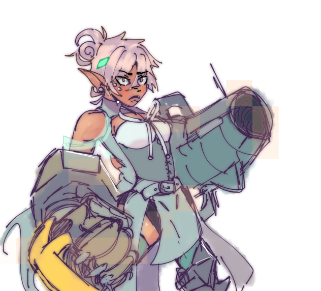 Fish gun girl - ibisPaint