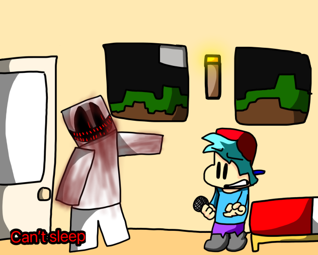 My first Minecraft creepypasta concept - ibisPaint