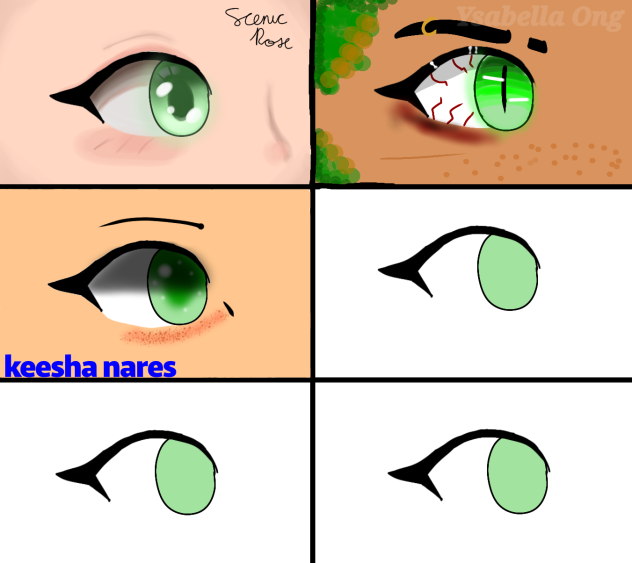 green eye collab. - ibisPaint