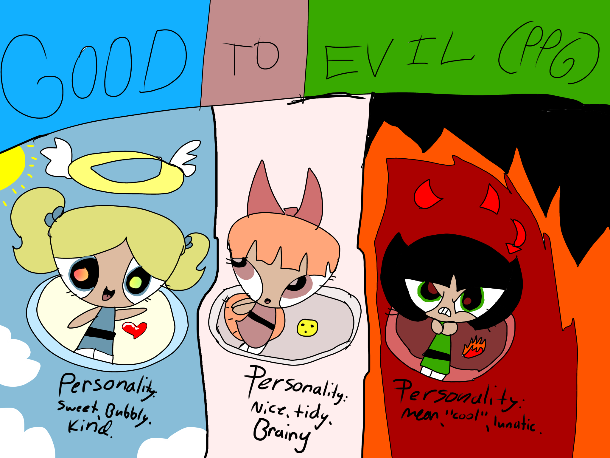 Powerpuff girls - GOOD TO EVIL - ibisPaint
