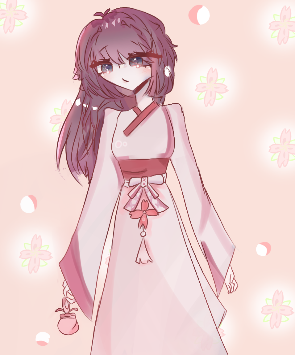 Yume wearing a Kimono 👘 - ibisPaint