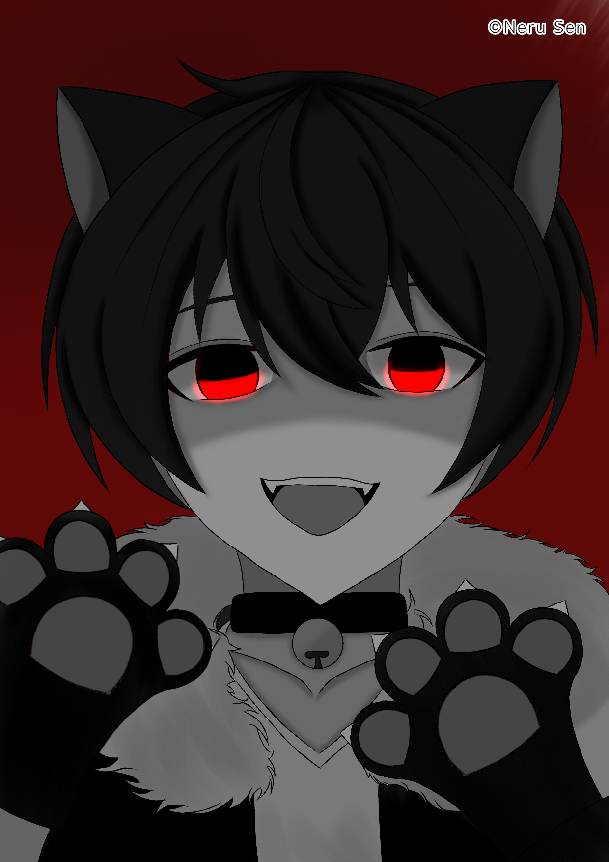 Black Cat Ritsu - ibisPaint