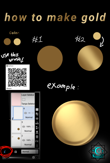 How to make gold - ibisPaint