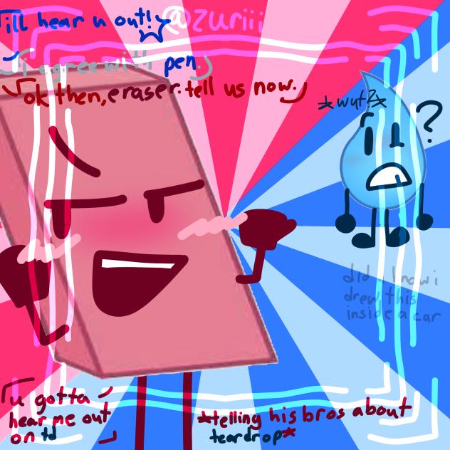 hear me out ★ eraserdrop BFDI - ibisPaint