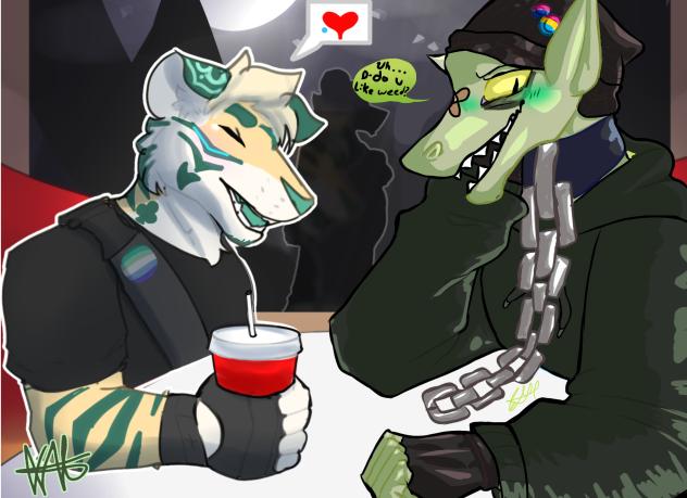 Date collab with [deleted account] - ibisPaint