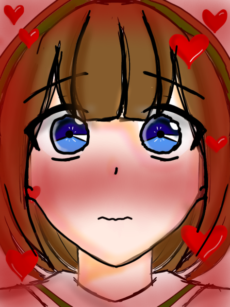blushing girl - ibisPaint