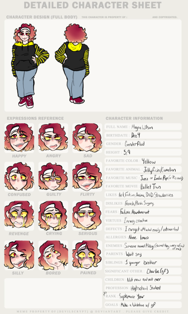 My character sheet - ibisPaint