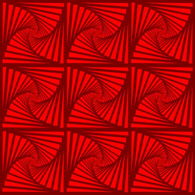 Zentangle pattern_ red - ibisPaint
