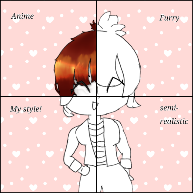 1 drawing, 4 different styles (part 1) - ibisPaint