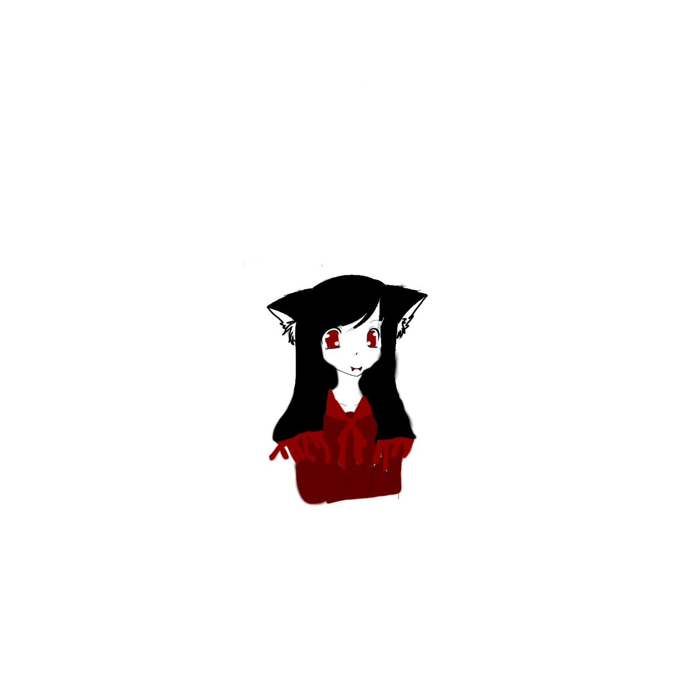 cute vampire wolf - ibisPaint