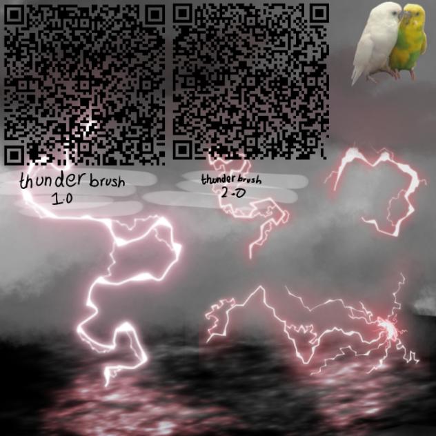 thunder brushes - ibisPaint