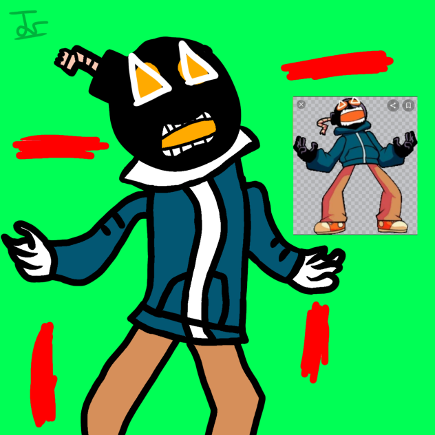 I tried to draw whitty - ibisPaint