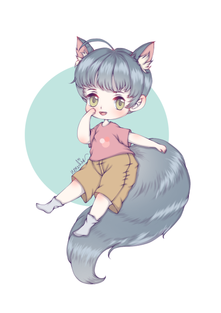 chibi wolf - ibisPaint