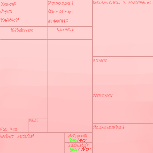 Your potential lover oc sheet - ibisPaint